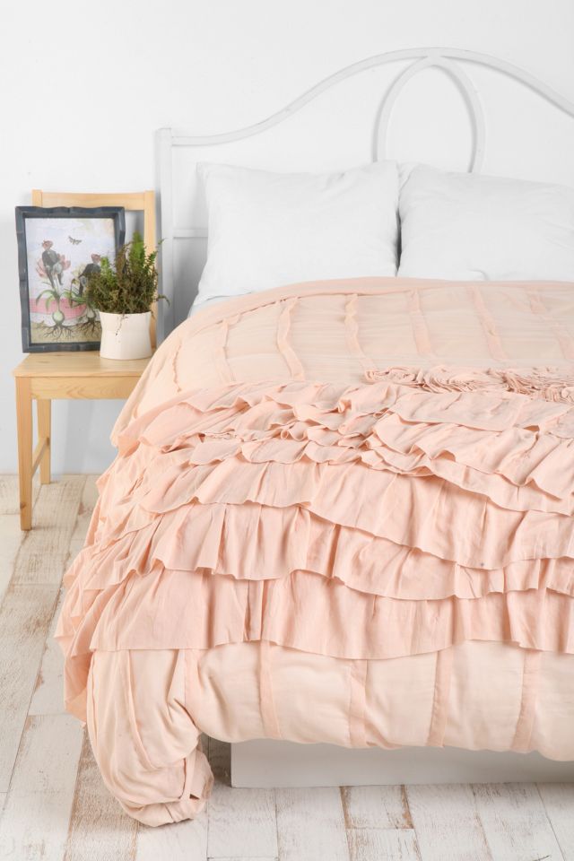 Rosette Ruffle Duvet Cover | Urban Outfitters Canada