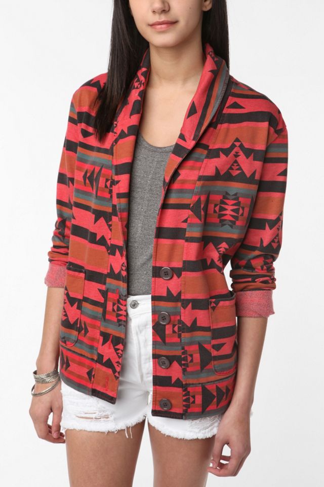 Truly Madly Deeply Printed Fleece Jacket | Urban Outfitters Canada