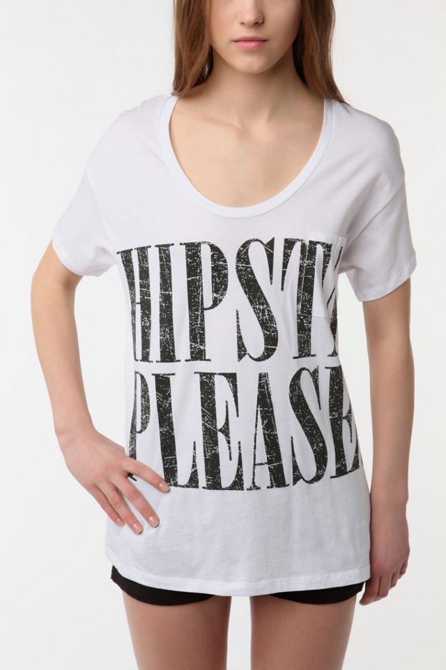 Hipsta Please Oversized Pocket Tee | Urban Outfitters