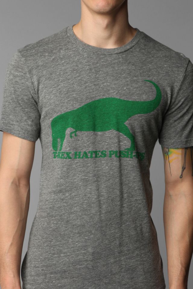 Local Celebrity T-Rex hates Pushups Tee | Urban Outfitters