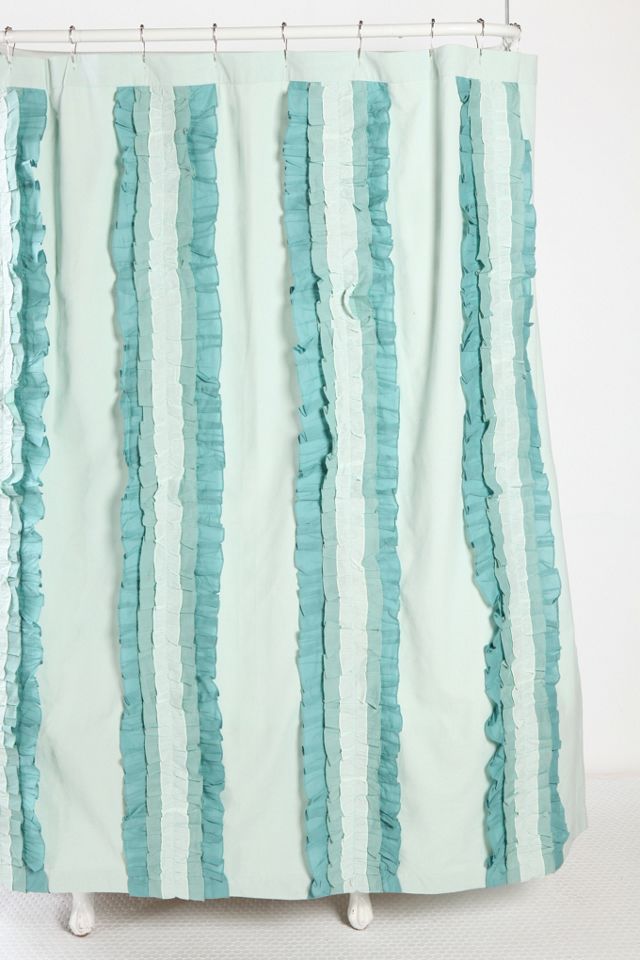 Stacked Ruffle Shower Curtain | Urban Outfitters Canada