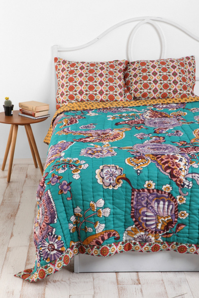 Azure Stamp Quilt | Urban Outfitters