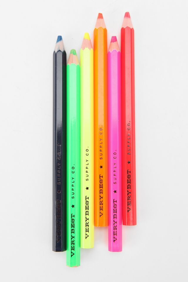 Fluorescent Highlighter Pencil - Set Of 6 | Urban Outfitters Canada