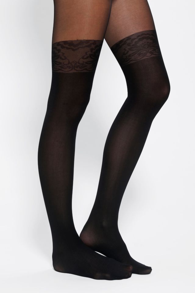 Lacey Faux Thigh High Tight Urban Outfitters