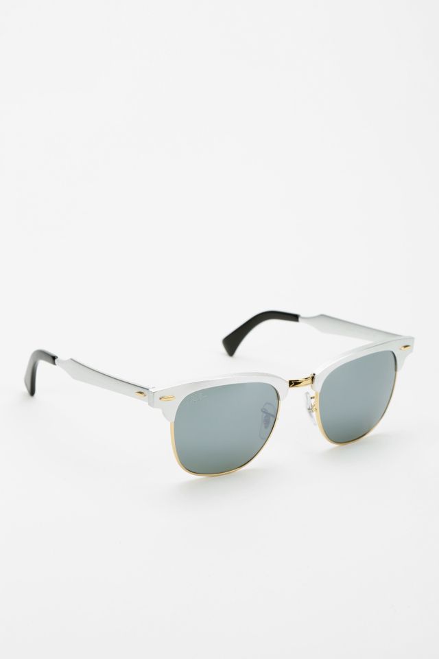 Ray-Ban Brushed Metal Clubmaster Sunglasses | Urban Outfitters