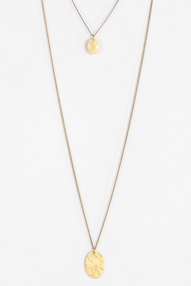 Hammered High/Low Necklace | Urban Outfitters Canada