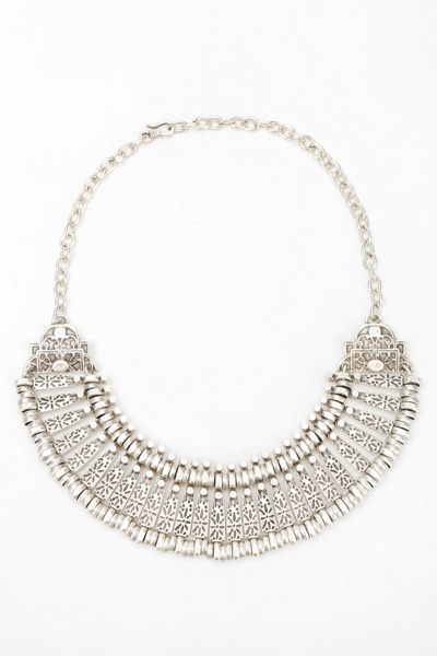 Etched Metal Bib Necklace | Urban Outfitters