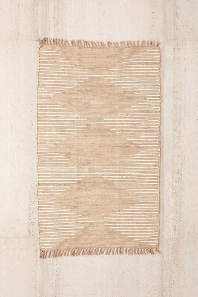 Connected Stripe Cotton Rag Rug | Urban Outfitters