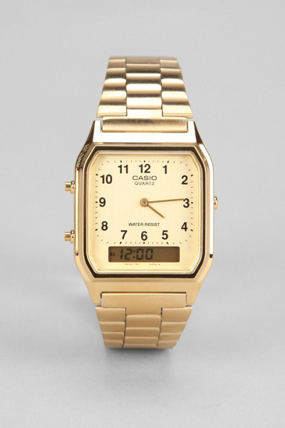 Casio Classic Gold Dress Watch | Urban Outfitters