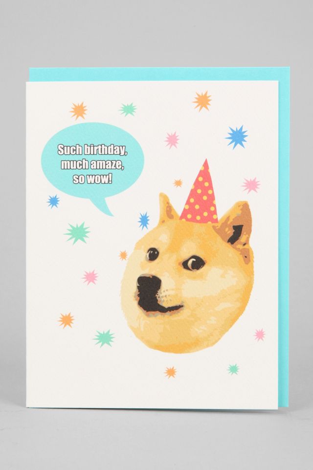Turtle's Soup Doge Birthday Card | Urban Outfitters Canada