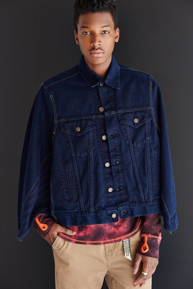 RTH X Urban Renewal Remade Denim Jacket Cape | Urban Outfitters Canada