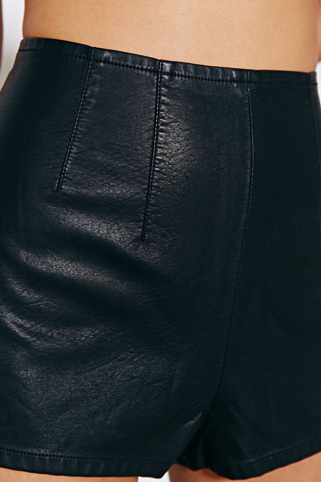 Pins And Needles Faux-Leather Pin-Up Short | Urban Outfitters