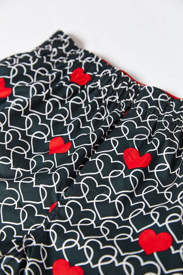 Hearts Woven Boxer | Urban Outfitters