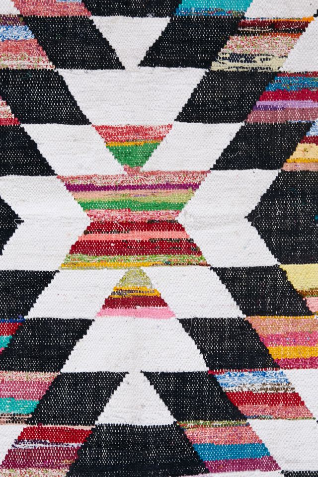 Woven Diamond Kilim Rug | Urban Outfitters