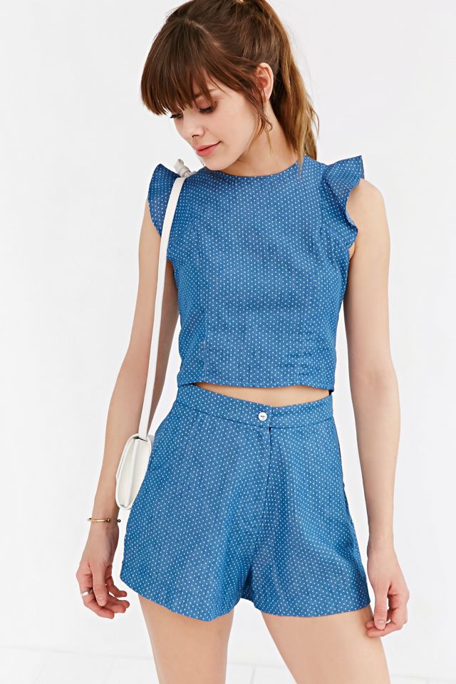 Oh My Love Denim Spot Short | Urban Outfitters