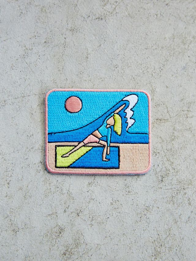Mokuyobi Threads Yoga Wave Iron-On Patch | Urban Outfitters Canada
