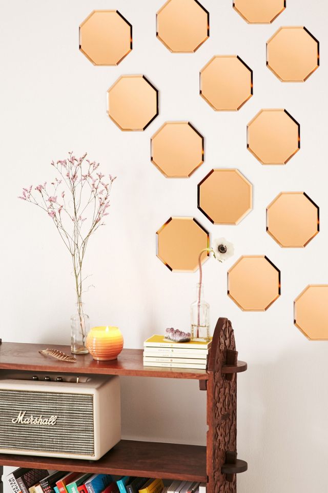 Amber Octagon Mirror | Urban Outfitters