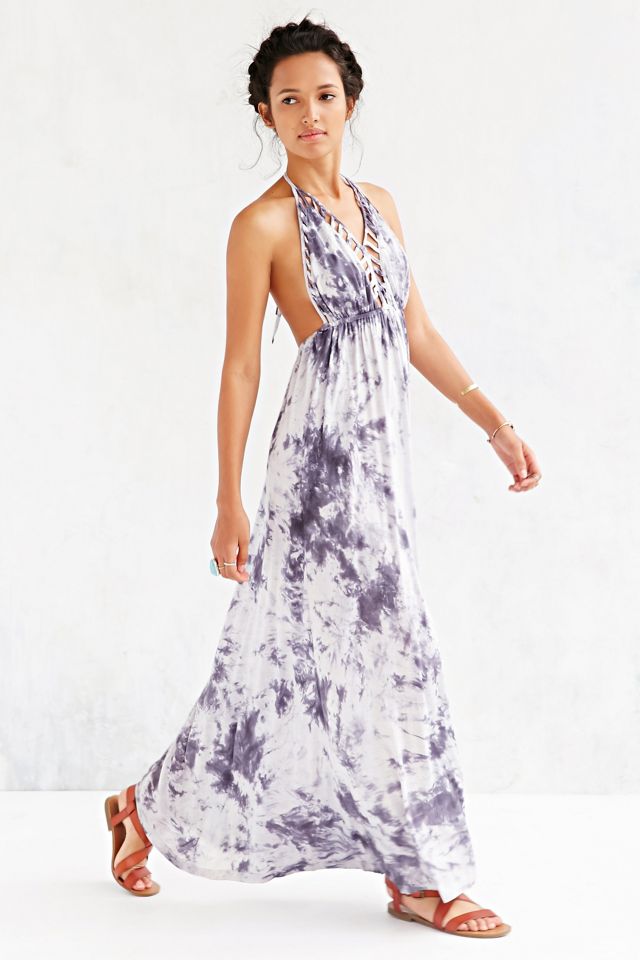 Raga Cloud Gazer Halter Maxi Dress | Urban Outfitters