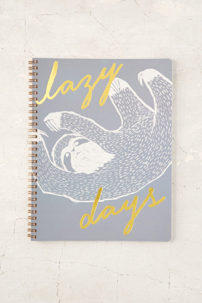 Sloth Notebook | Urban Outfitters Canada
