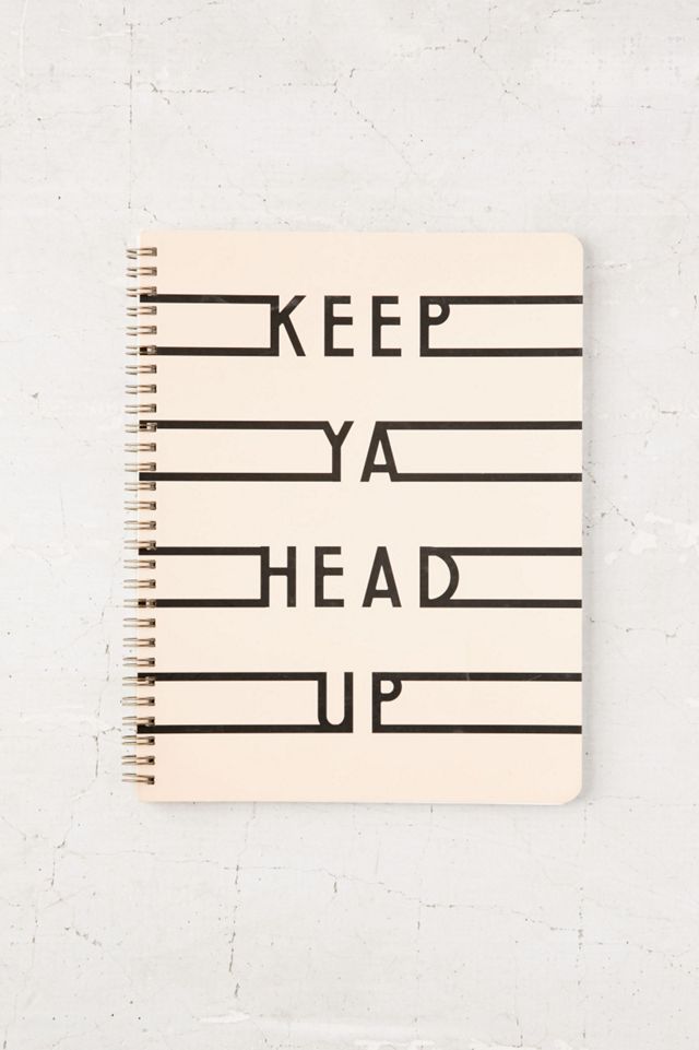 Keep Ya Head Up Notebook | Urban Outfitters Canada