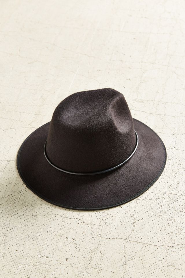 Turned Up Metal Trim Felt Hat | Urban Outfitters