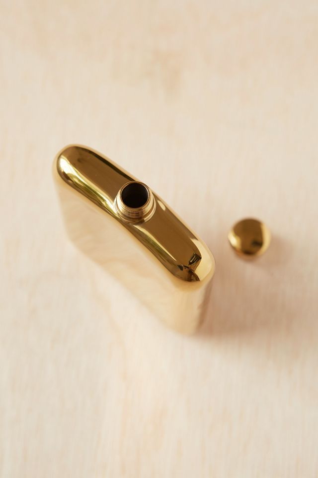 Gold Plated Flask | Urban Outfitters Canada
