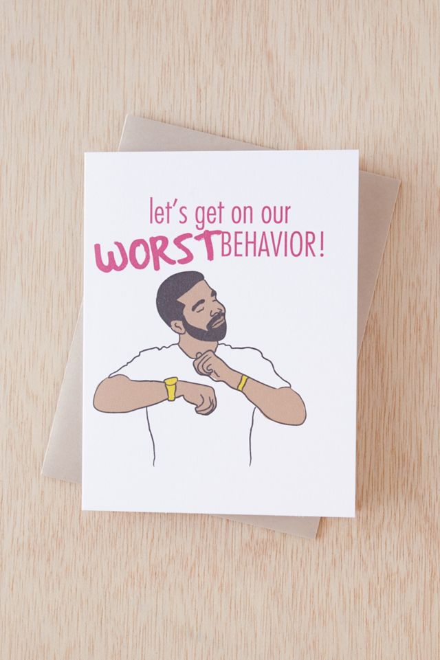 Diamond Donatello Worst Behavior Card | Urban Outfitters Canada