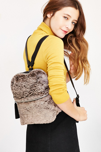 Silence + Noise Fuzzy Mini Backpack | Urban Outfitters Canada