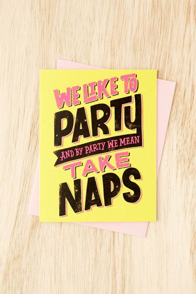 Denik Nap Party Card | Urban Outfitters
