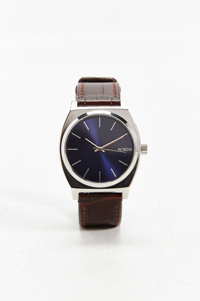 Nixon Time Teller Gator Leather Watch | Urban Outfitters