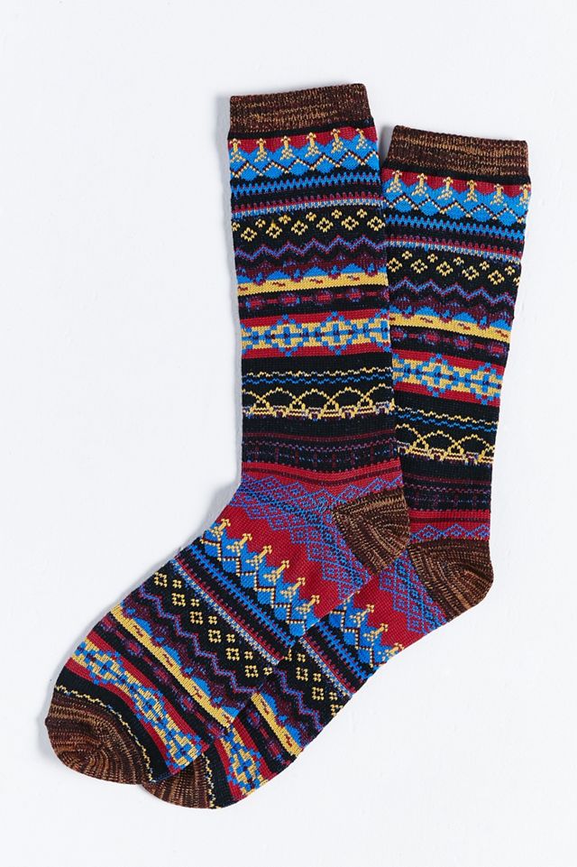 Lightweight Fair Isle Crew Sock | Urban Outfitters