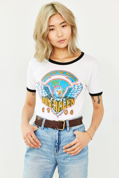 Van Halen World Tour Ringer Tee | Urban Outfitters