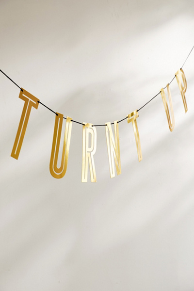 Turnt Up Party Banner | Urban Outfitters