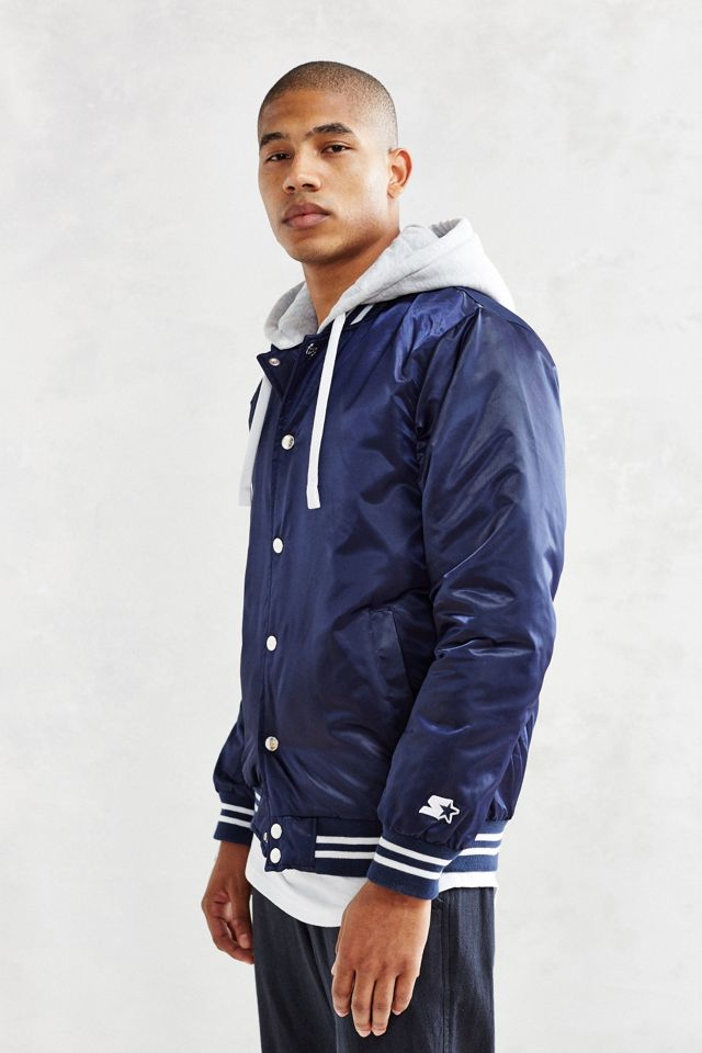 Starter Black Label Hooded Varsity Jacket | Urban Outfitters