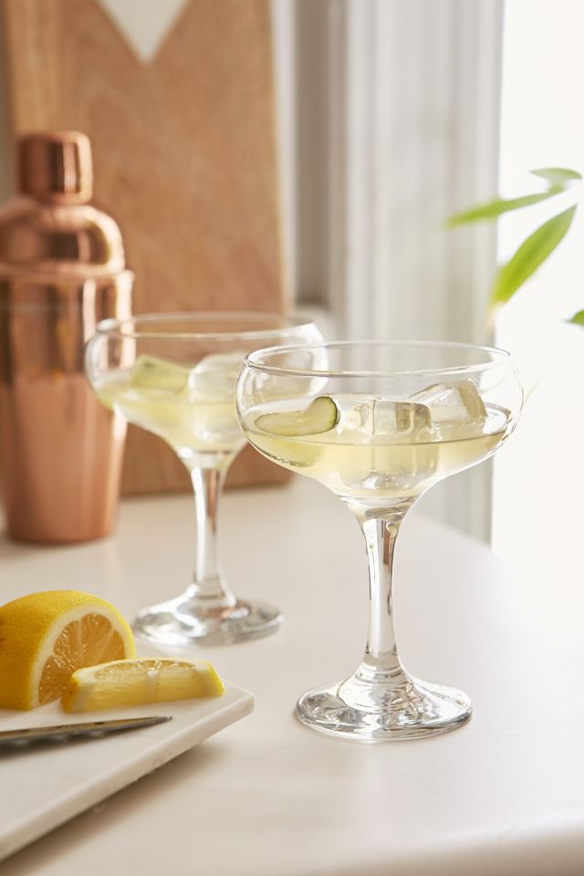 Vintage Style Coupe Glass Set | Urban Outfitters Canada