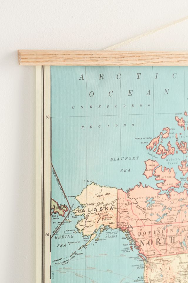 Hanging World Map Art Print | Urban Outfitters