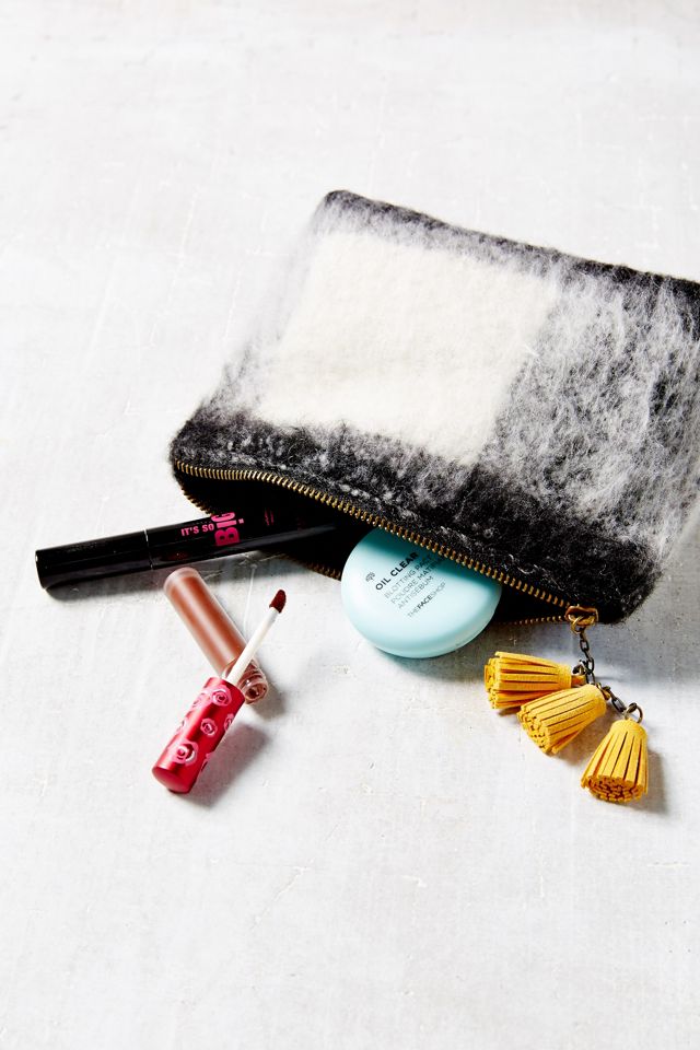 Brushed Wool Makeup Bag | Urban Outfitters Canada