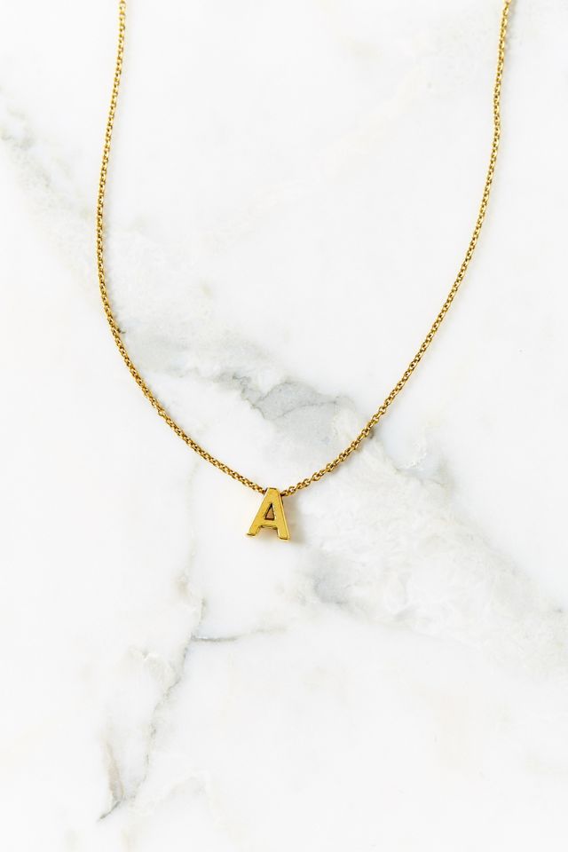 Initial Block Necklace | Urban Outfitters