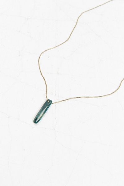Jade Tab Necklace | Urban Outfitters