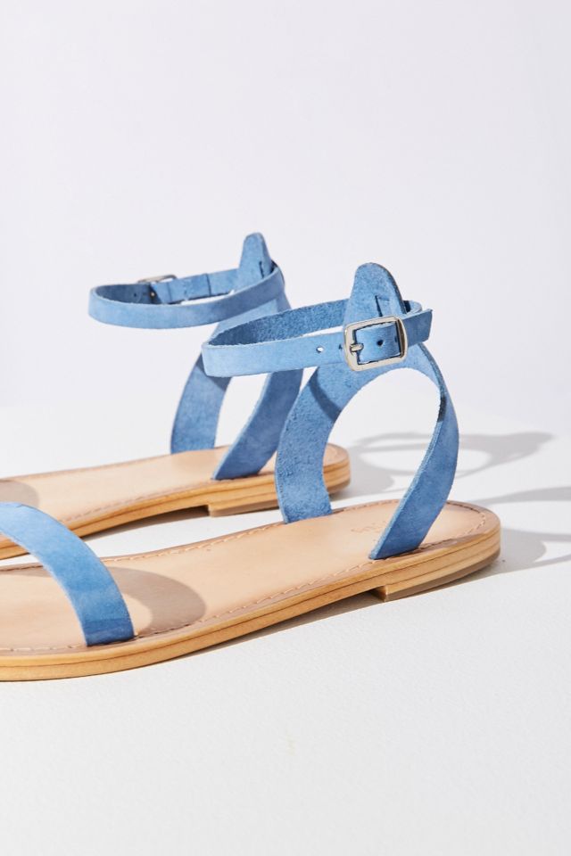 Hazel Suede Thin Strap Sandal | Urban Outfitters