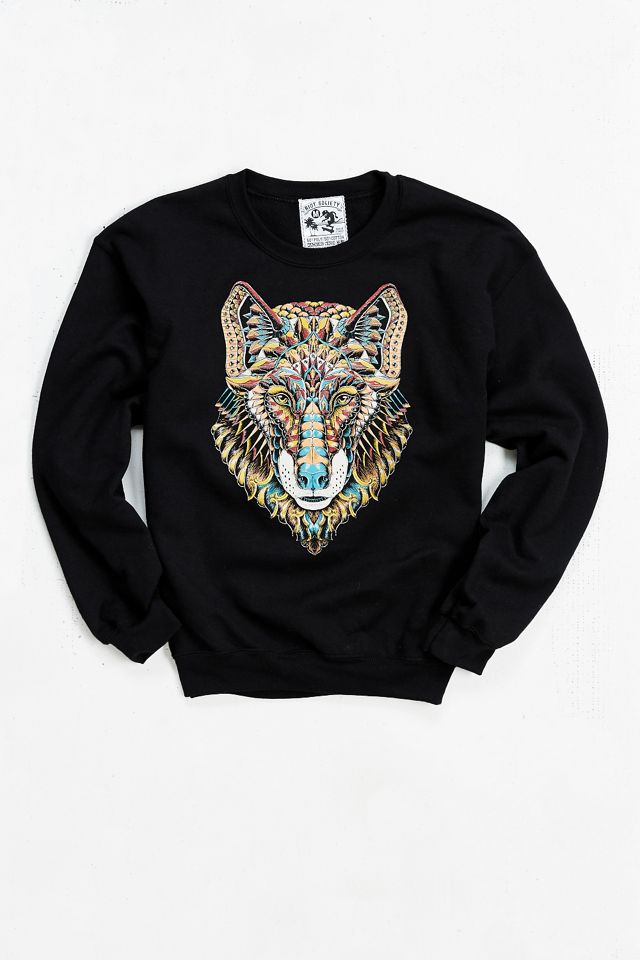 Riot Society Ornate Wolf Sweatshirt | Urban Outfitters Canada
