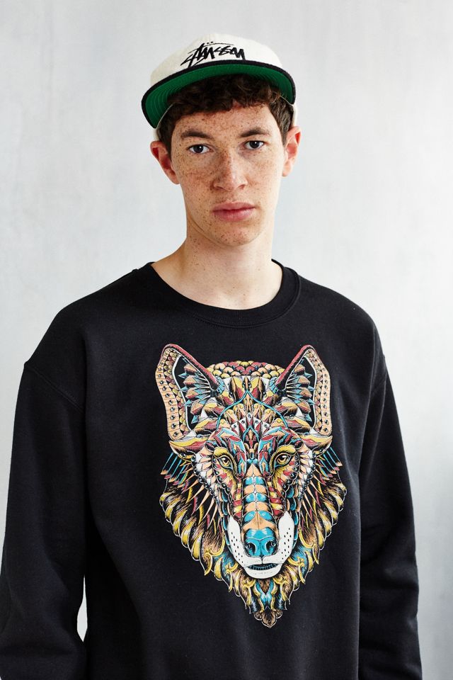 Riot Society Ornate Wolf Sweatshirt | Urban Outfitters Canada