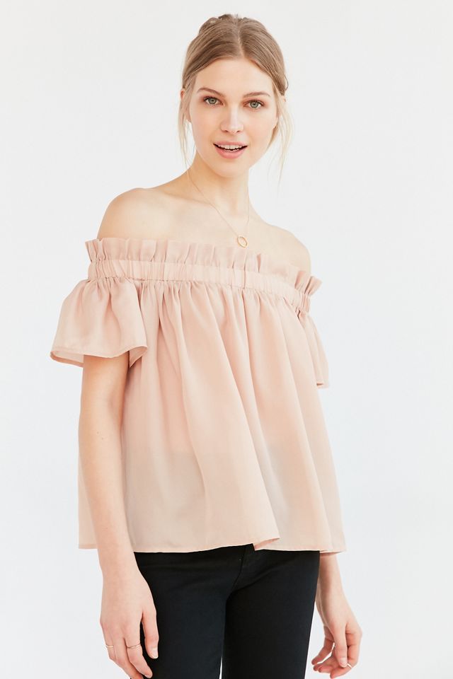 Lucca Couture Ruffle Off-The-Shoulder Blouse | Urban Outfitters