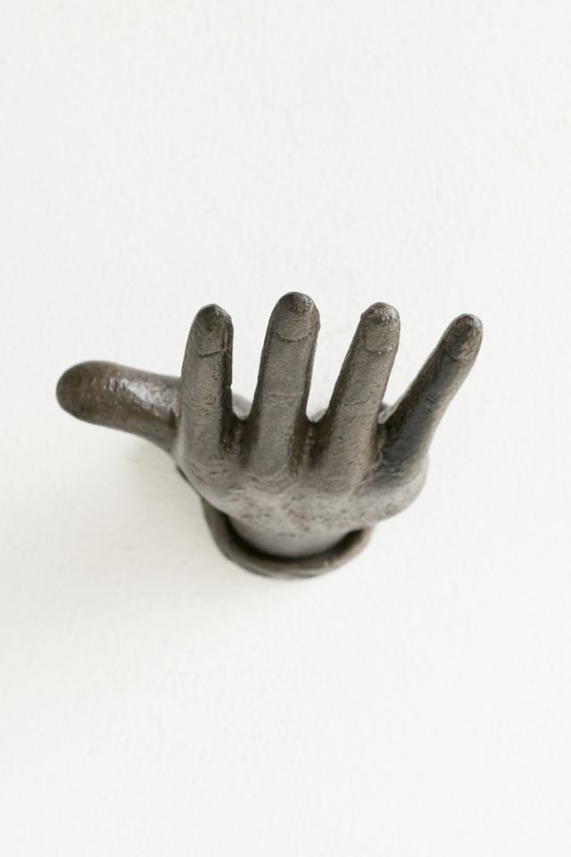 Open Palm Cast Iron Hook | Urban Outfitters