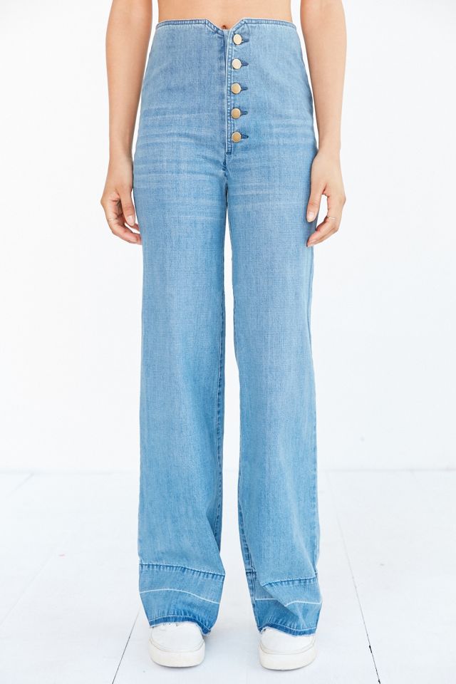 BDG Button Fly High-Rise Wide-Leg Jean | Urban Outfitters