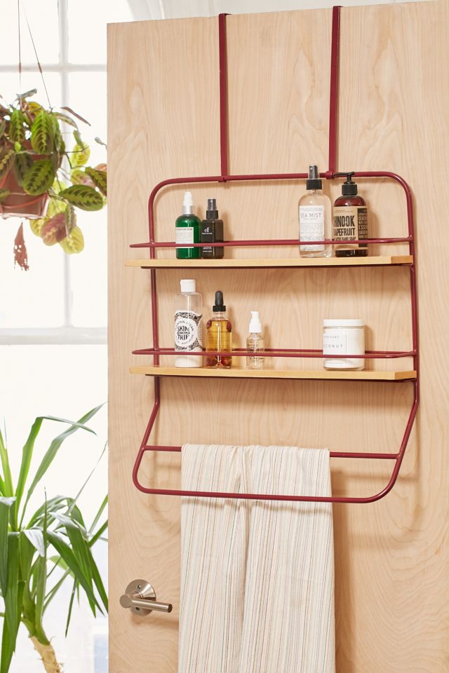 Over-The Door Tiered Storage Rack - Rust | Urban Outfitters