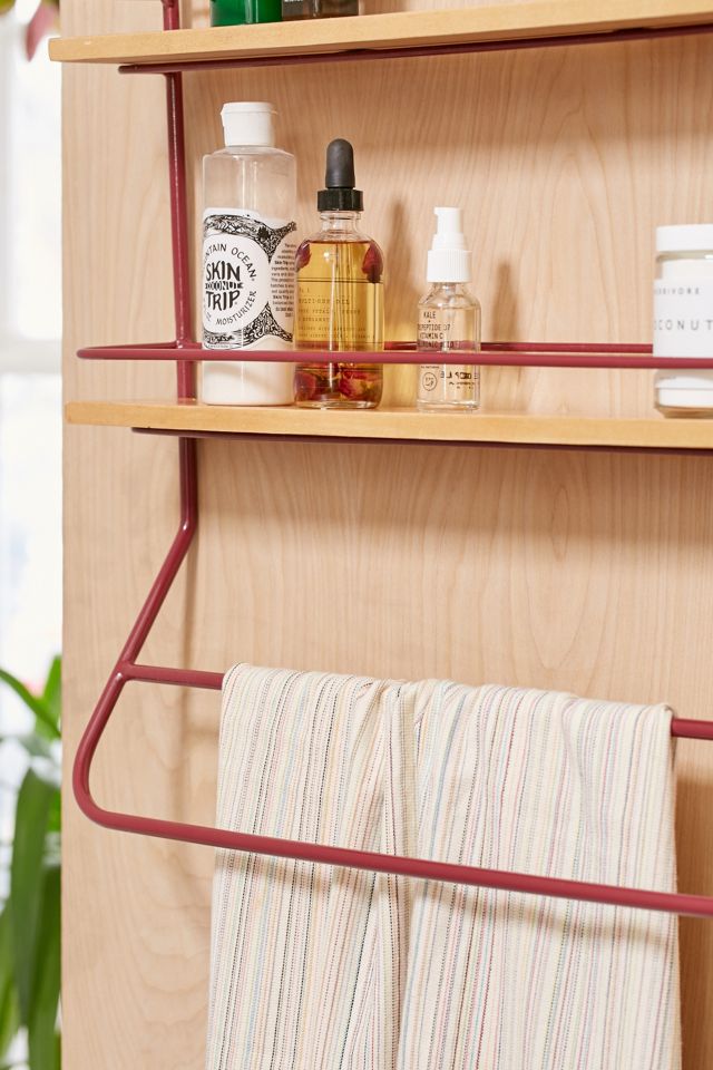 Over-The Door Tiered Storage Rack - Rust | Urban Outfitters