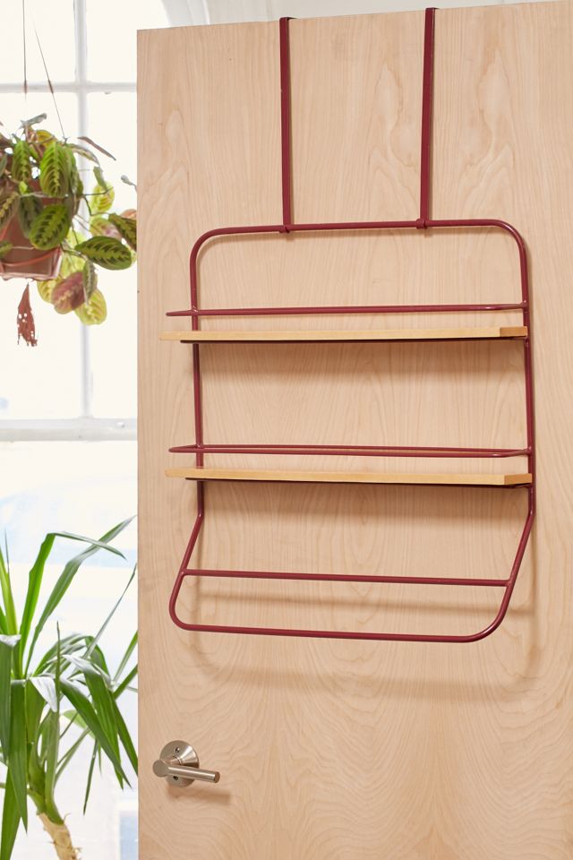 Over-The Door Tiered Storage Rack - Rust | Urban Outfitters
