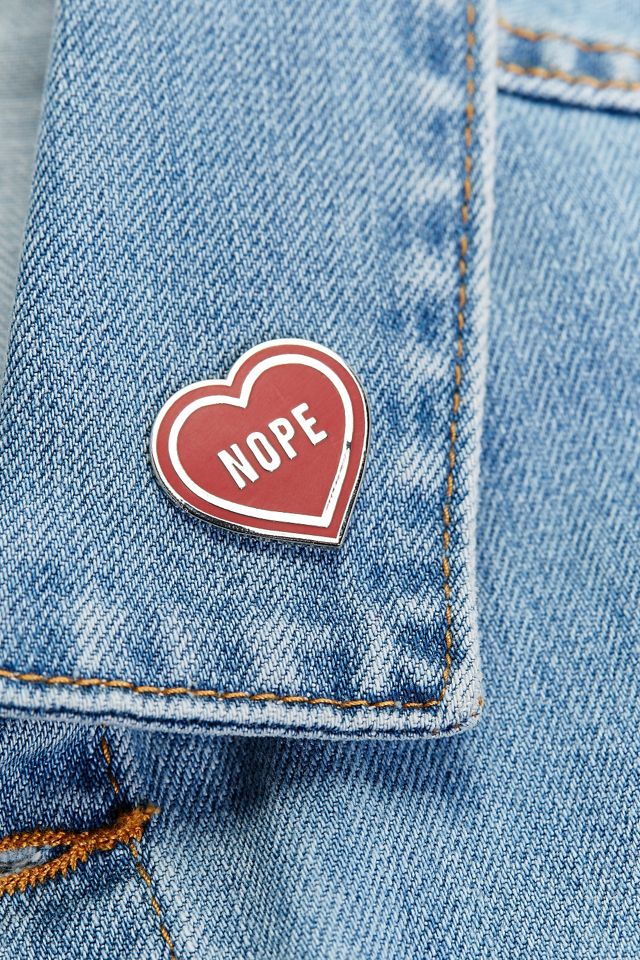 These Are Things Nope Heart Pin | Urban Outfitters Canada