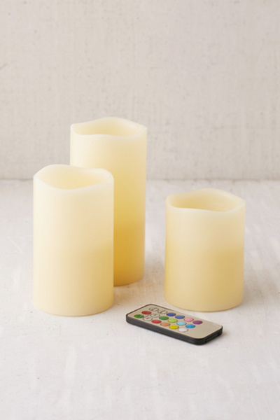 Flameless Color Candle Set | Urban Outfitters